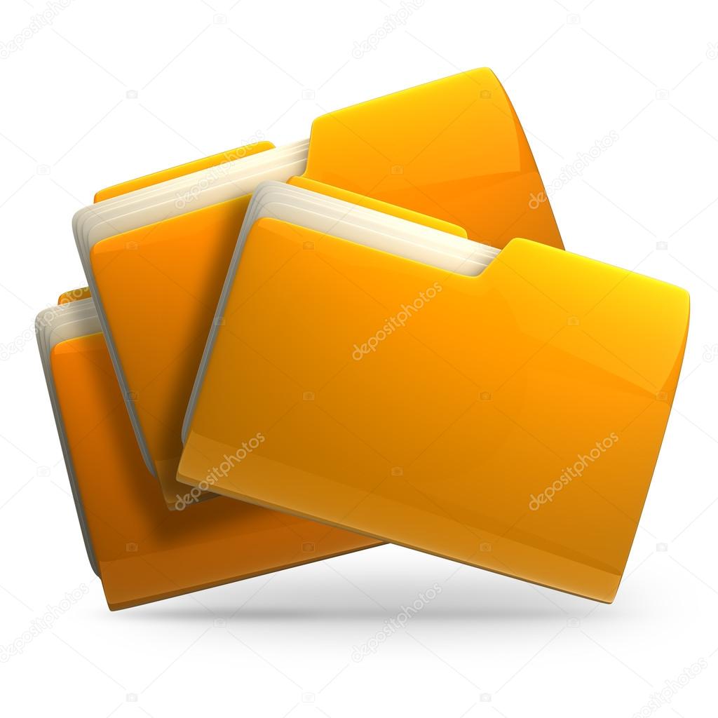 Yellow folder icon — Stock Photo © ADDRicky #20757669