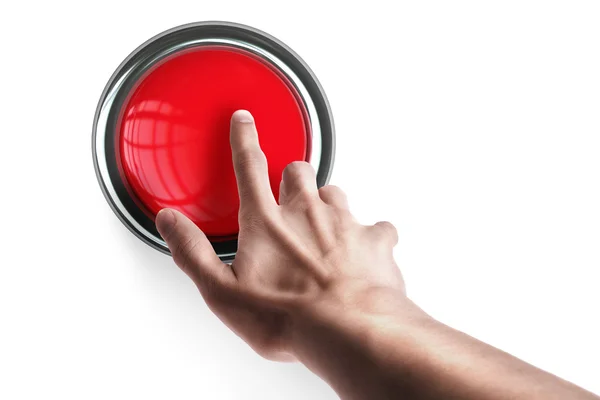 Hand press on Red button Stock Photo by ©ADDRicky 20349737