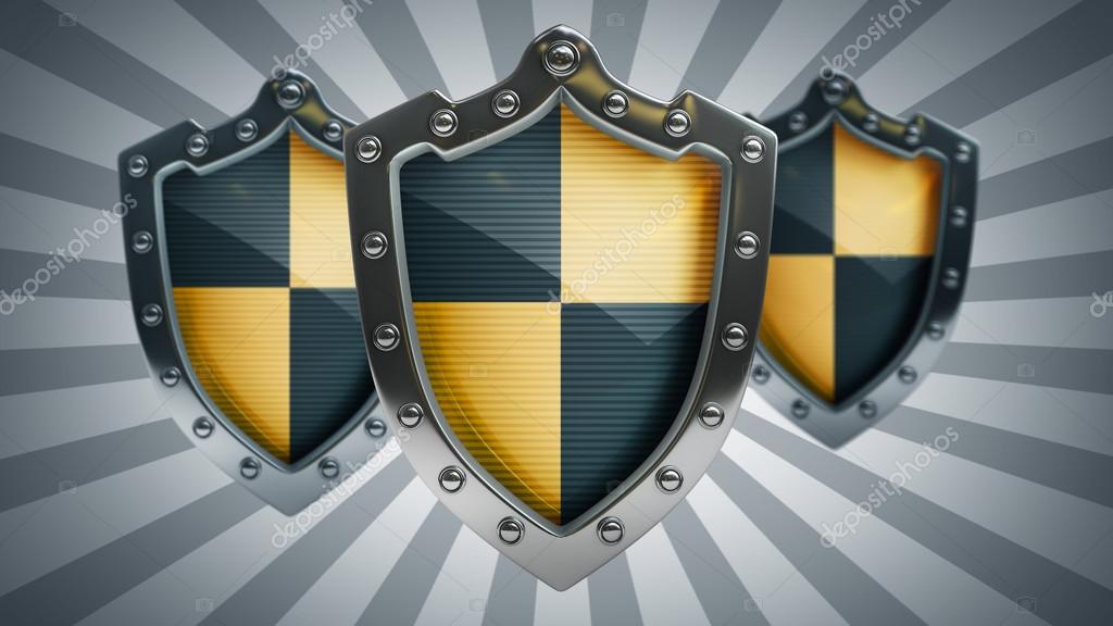 Shields depicting protection — Stock Photo © ADDRicky #32137971