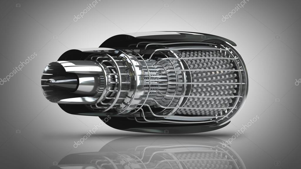 Jet engine inside Stock Photo by ©ADDRicky 32139431