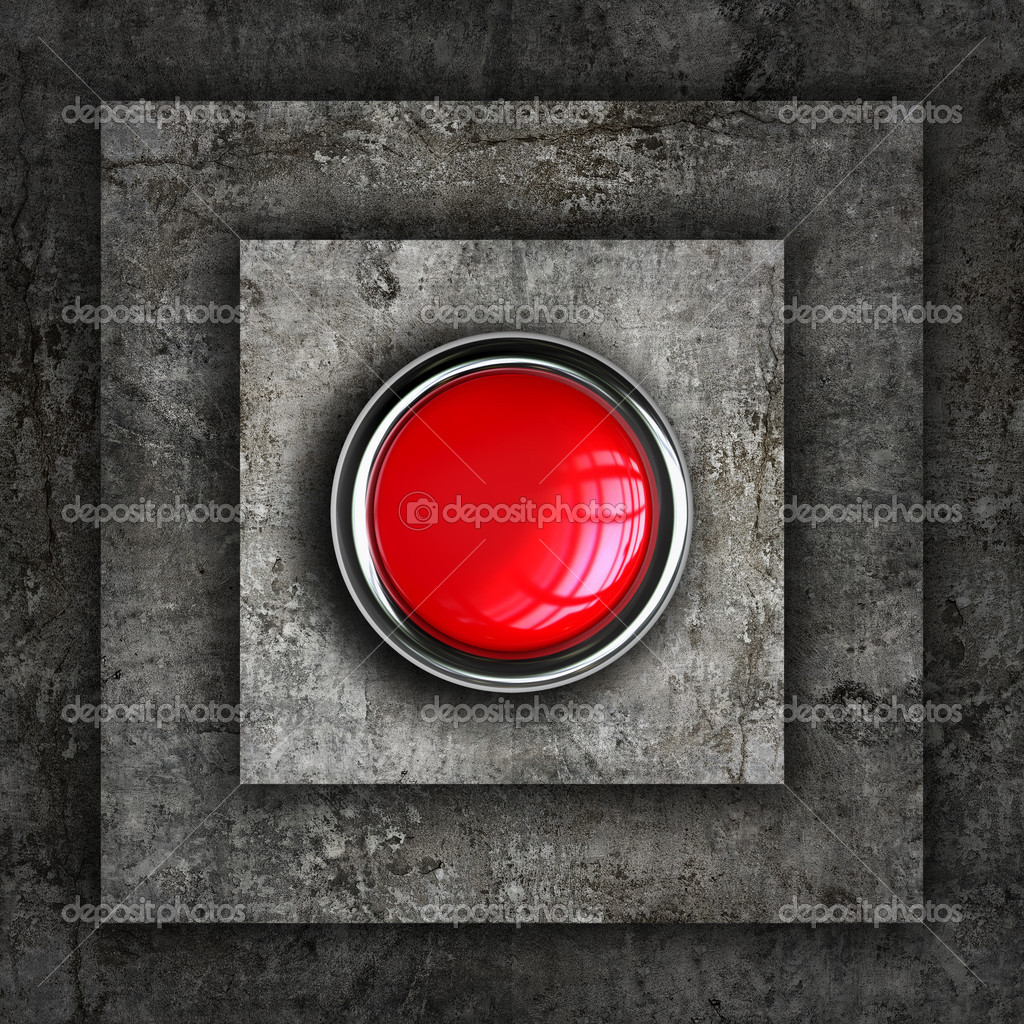 Wall texture with red button — Stock Photo © ADDRicky #32142955