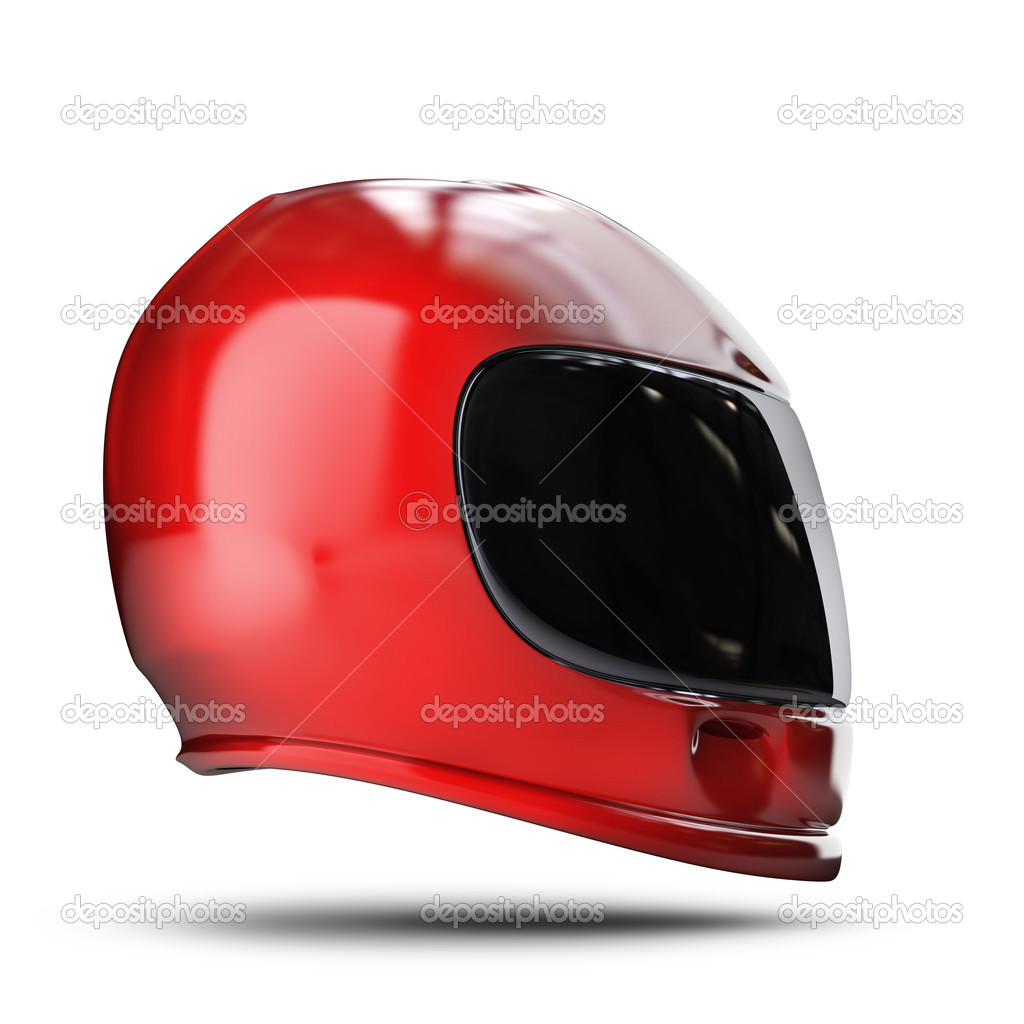 Red moto helmet. — Stock Photo © ADDRicky #32149851