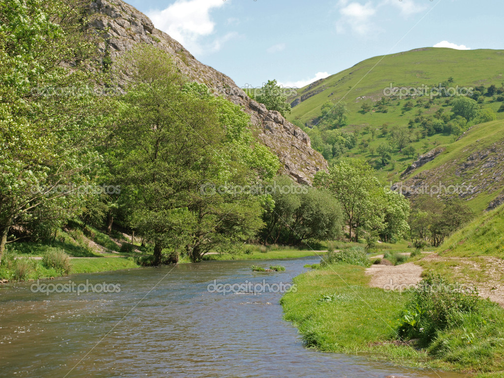 The river Dove at Dovedale in Derbyshire. Stock Photo by ©ianlangley ...