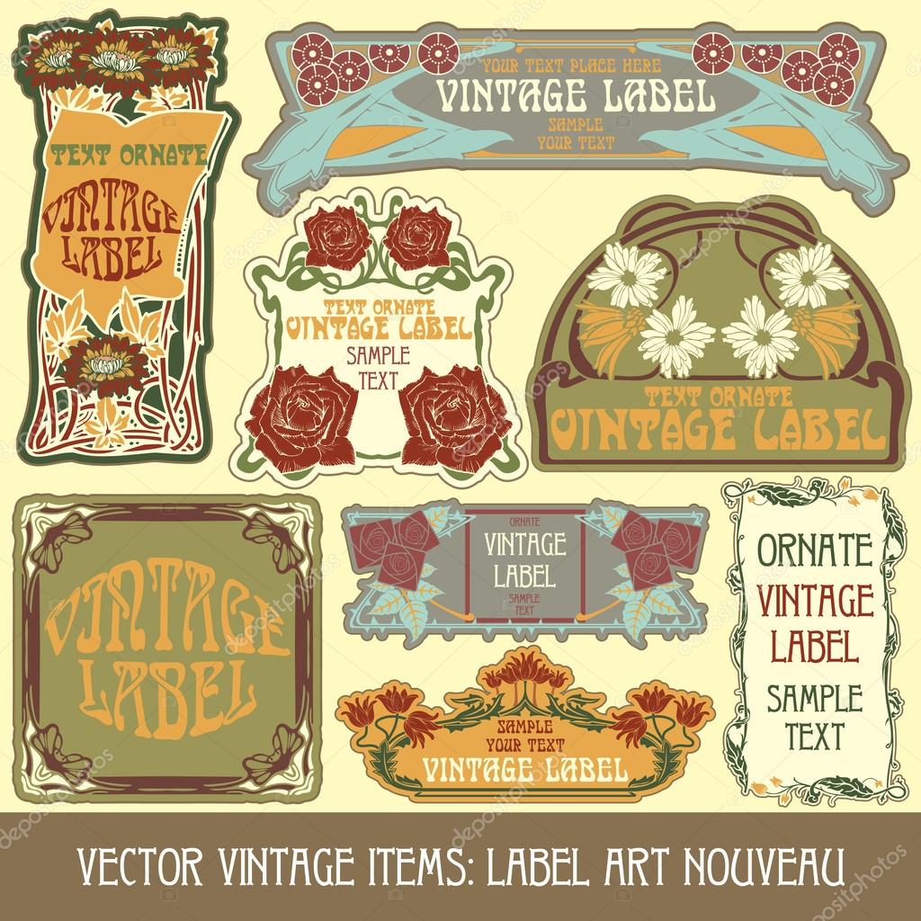 Label art nouveau ⬇ Vector Image by © standart | Vector Stock 12574503 Label art nouveau ⬇ Vector Image by © standart | Vector Stock 12574503