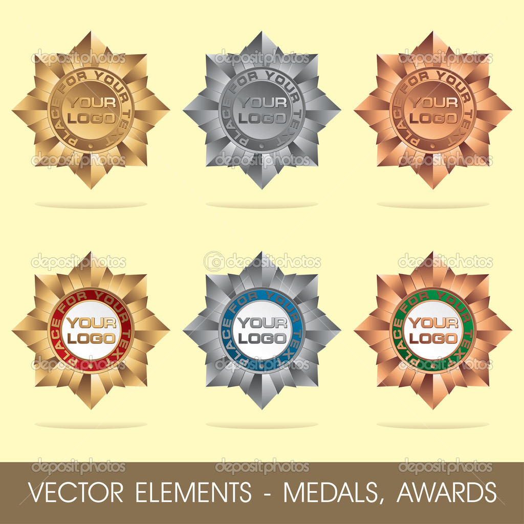 Vector elements - medals, awards Stock Vector Image by ©standart #49589007