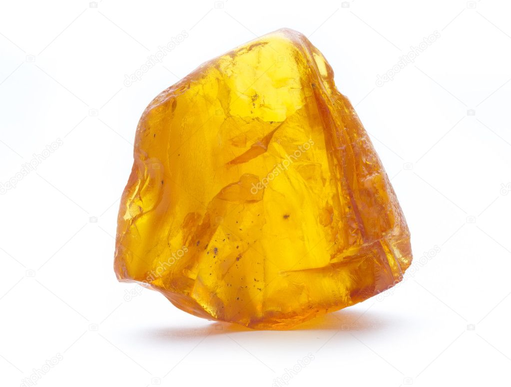Amber isolated — Stock Photo © humbak #22354981