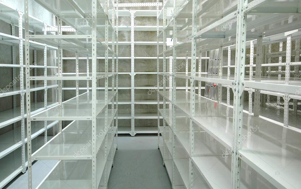 Empty Warehouse Shelves