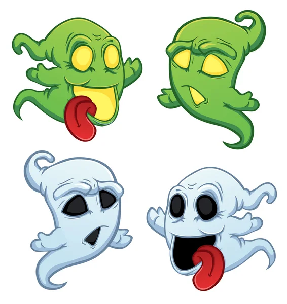 Shocked white cartoon ghost Stock Vector Image by ©Giinger #29927805