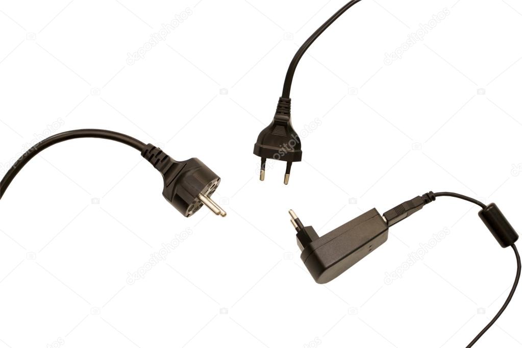 Electric a plug with wires for power supply Stock Photo by ©gorvik 17408557