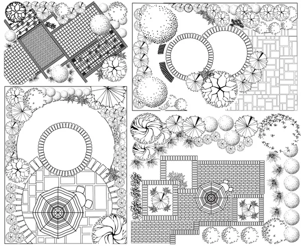 Landscape plan Stock Vectors, Royalty Free Landscape plan Illustrations ...