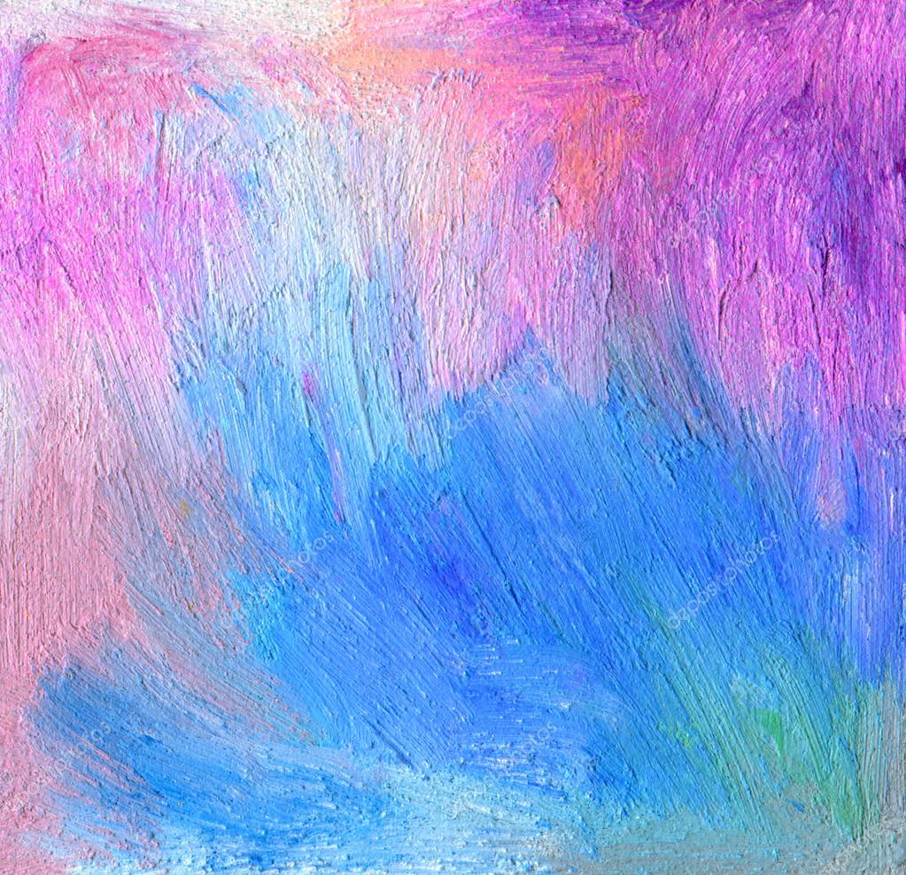 Abstract textured acrylic and oil pastel hand painted background ...
