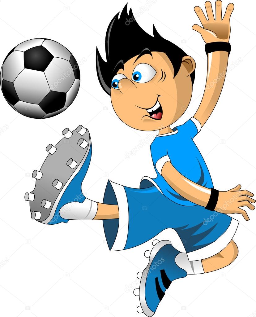 Soccer player attack Stock Vector Image by ©sababa66 #46255841