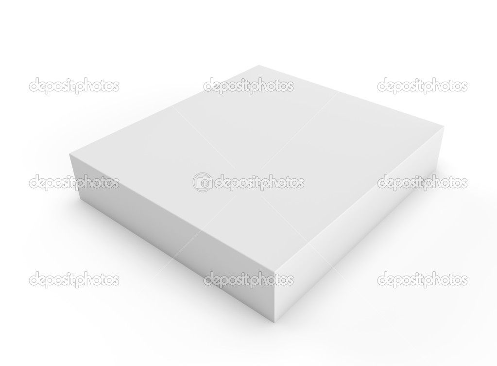 Flat Square Box Template