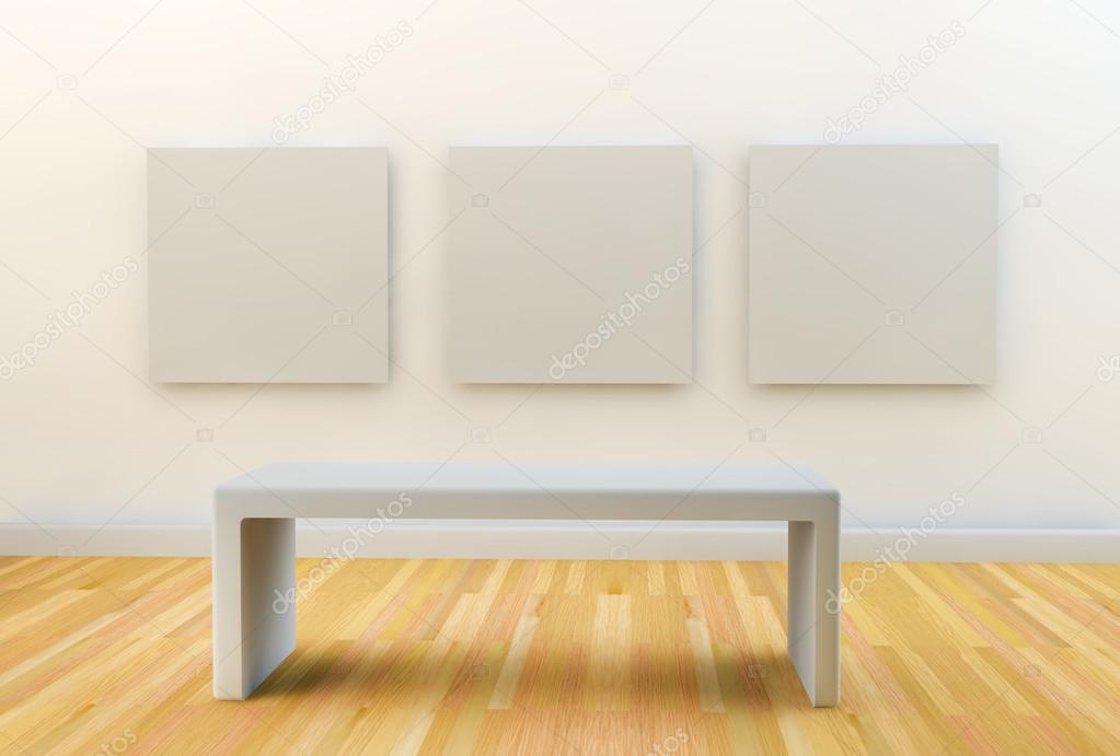 Empty Art Gallery Wall