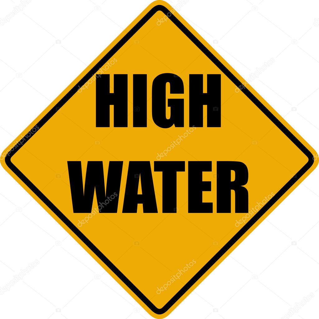 High Water warning sign Stock Photo by ©dcwcreations 46679943