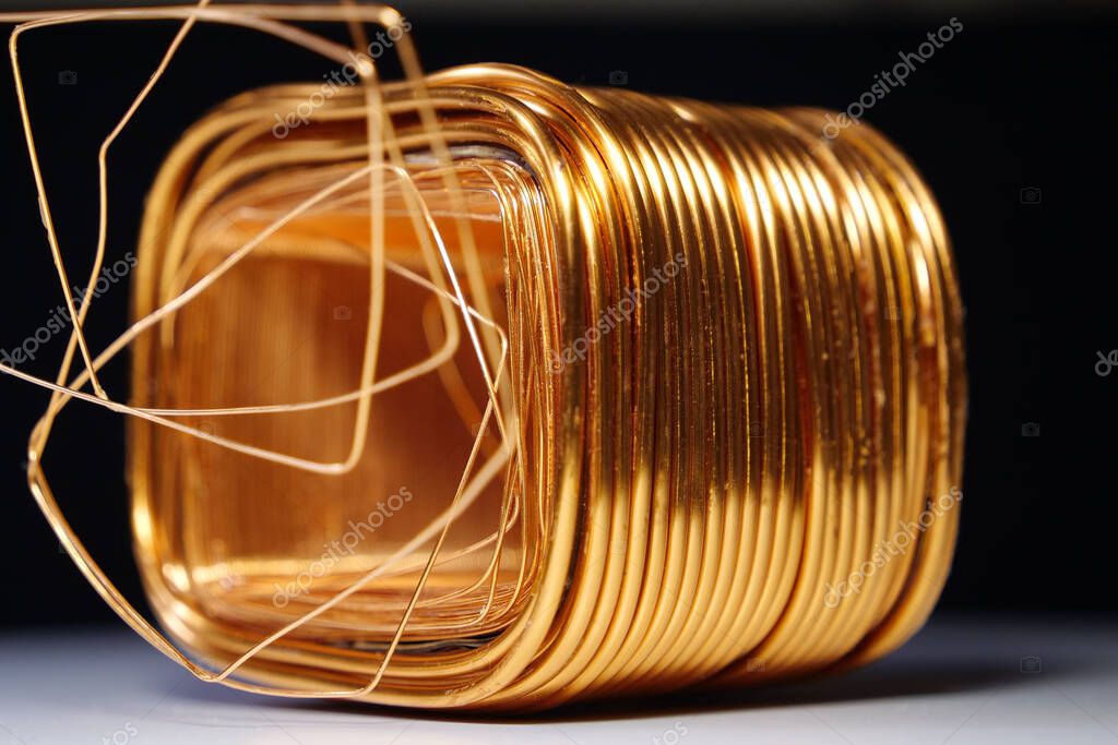 Bobinado de cobre del transformador monofásico descendente, cuprum ...