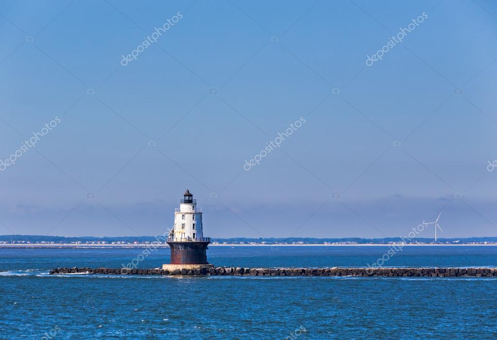 Harbor of Refuge Light Lighthouse in Delaware Bay at Cape Henlop ...