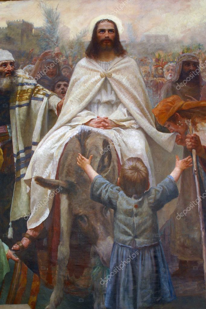 Jesus' triumphal entry into Jerusalem Stock Photo by ©zatletic 14273063