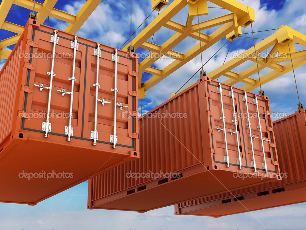 Loading Container Stock Photo by ©Vladru 47414025