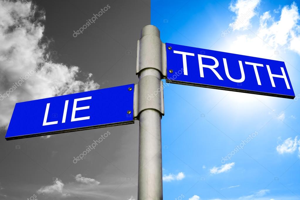 Street signs showing the directions to LIE and TRUT — Stock Photo ...