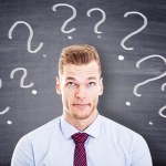 Businessman with question mark Stock Photo by ©peshkova 29703121