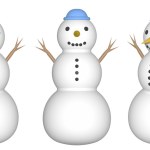 Snowman Face Frame Stock Photo by ©lenmdp 8137556