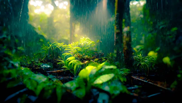 Rain in forest jungle Stock Photos, Royalty Free Rain in forest jungle ...