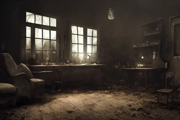 Inside Haunted House Background