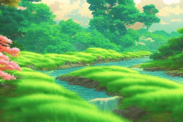 Anime nature Stock Photos, Royalty Free Anime nature Images | Depositphotos