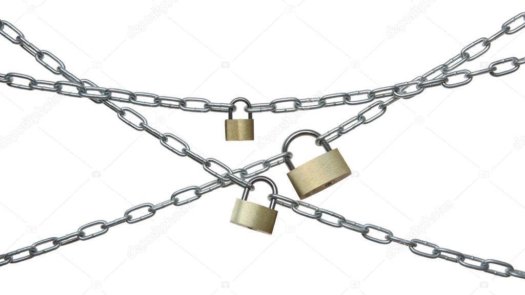 The padlock and chains. Stock Photo by ©ivantcovlad 13356101