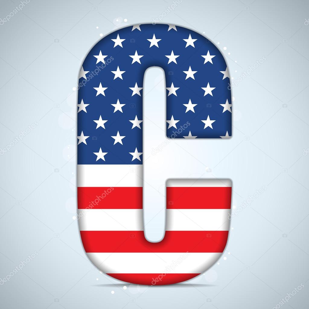 USA Independence Day Alphabet Letters Stock Vector by ©gubh83 25963969