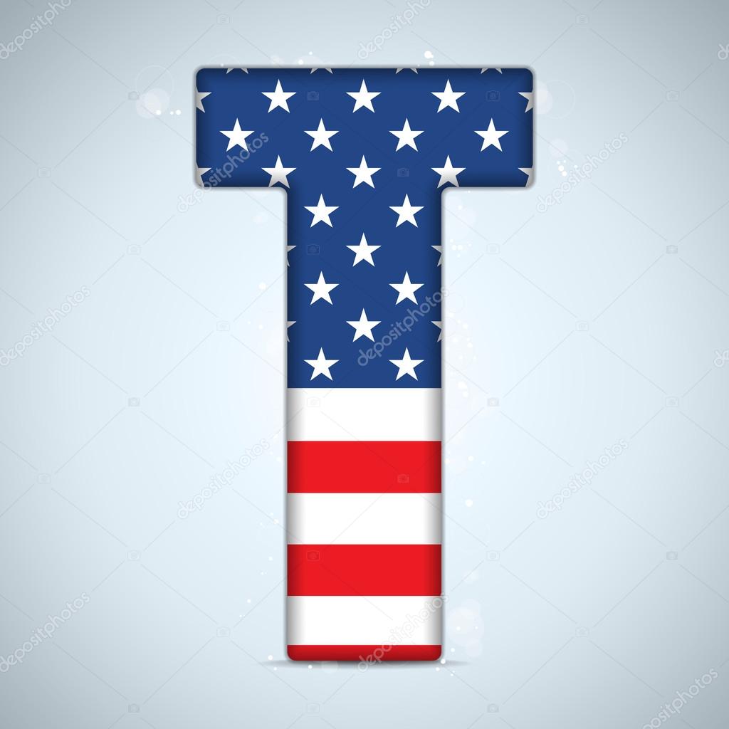 USA Independence Day Alphabet Letters Stock Vector by ©gubh83 25964081