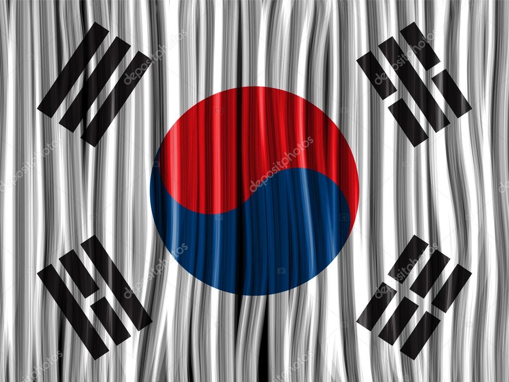 South Korea Flag Wave Fabric Texture Stock Vector by ©gubh83 34708959