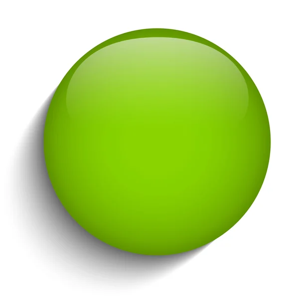 3d Green Button