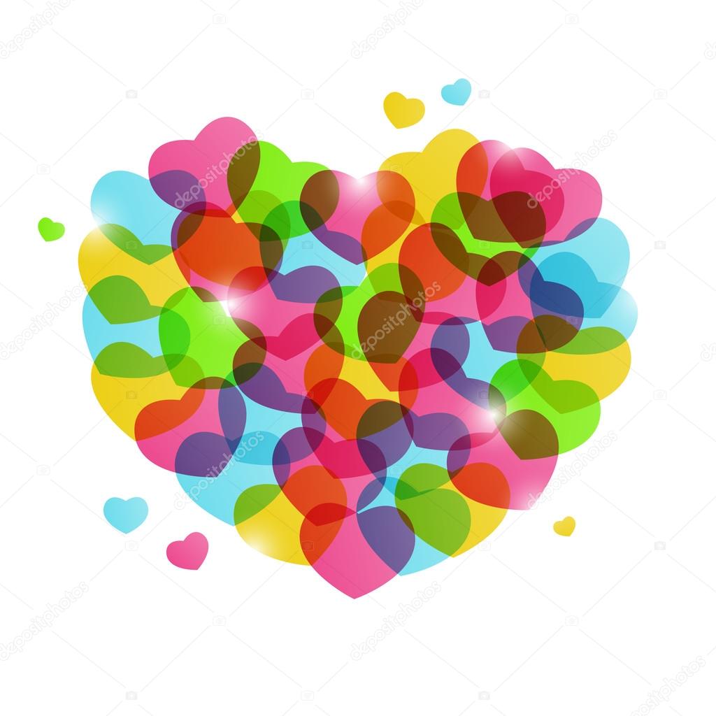 Color hearts Stock Vector Image by ©Huhli13 #19273331