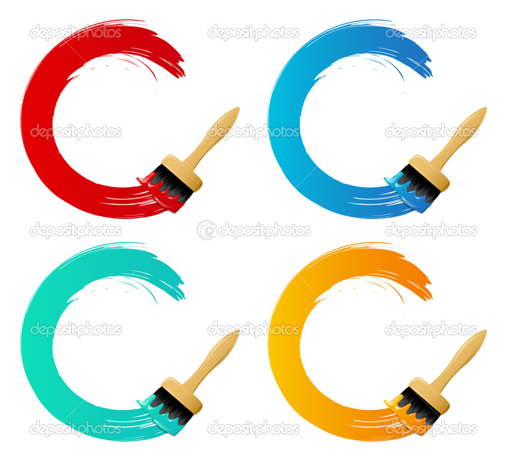 Color brushes Stock Vector Image by ©Huhli13 #19558091