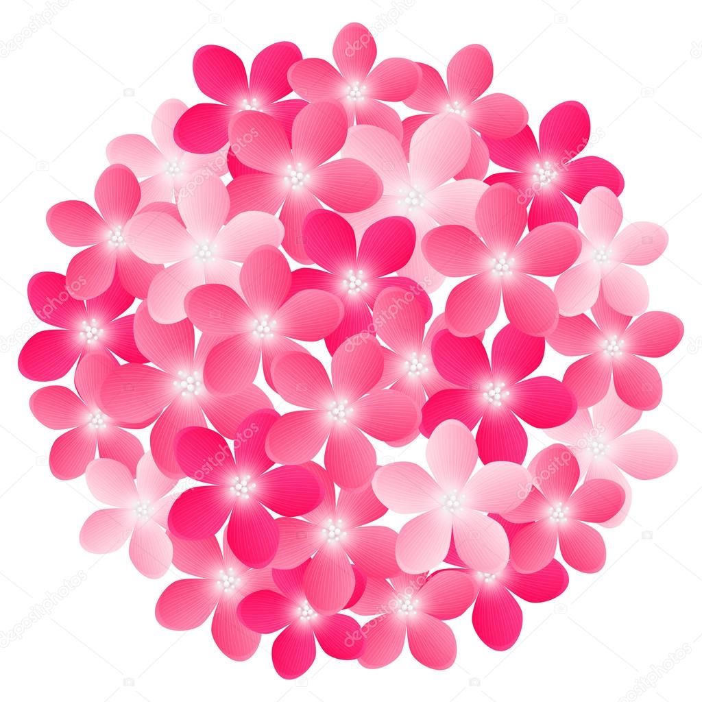 Flores rosadas Vector de stock #40203899 de ©Huhli13