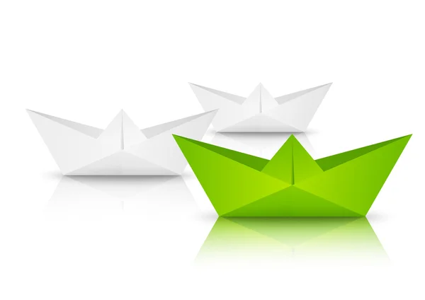 Statek origami Vector Art Stock Images | Depositphotos