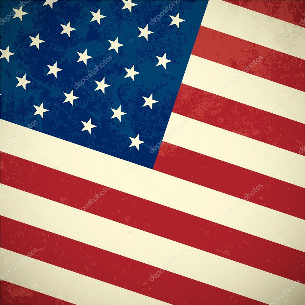 Retro background with American flag Stock Vector Image by ©Huhli13 ...