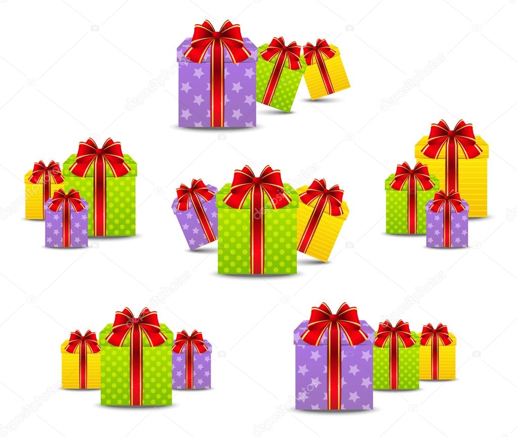 Set of color gift boxes Stock Vector Image by ©Huhli13 #48892077