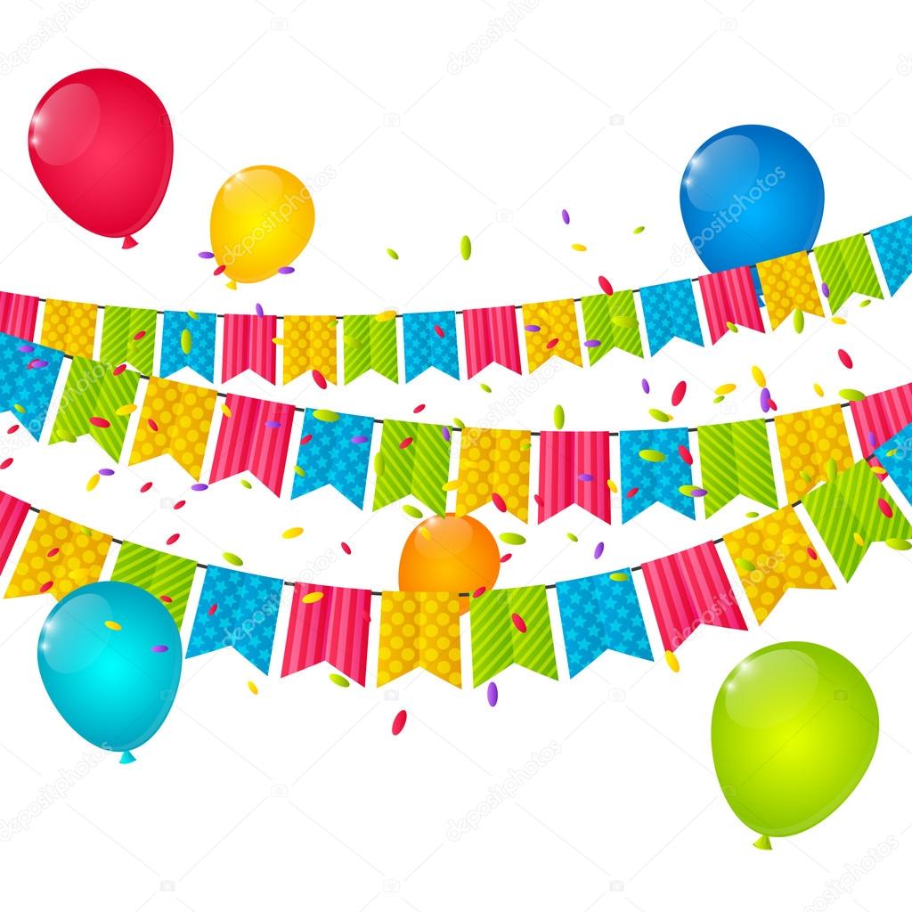 Color party flags Stock Vector Image by ©Huhli13 #49996569