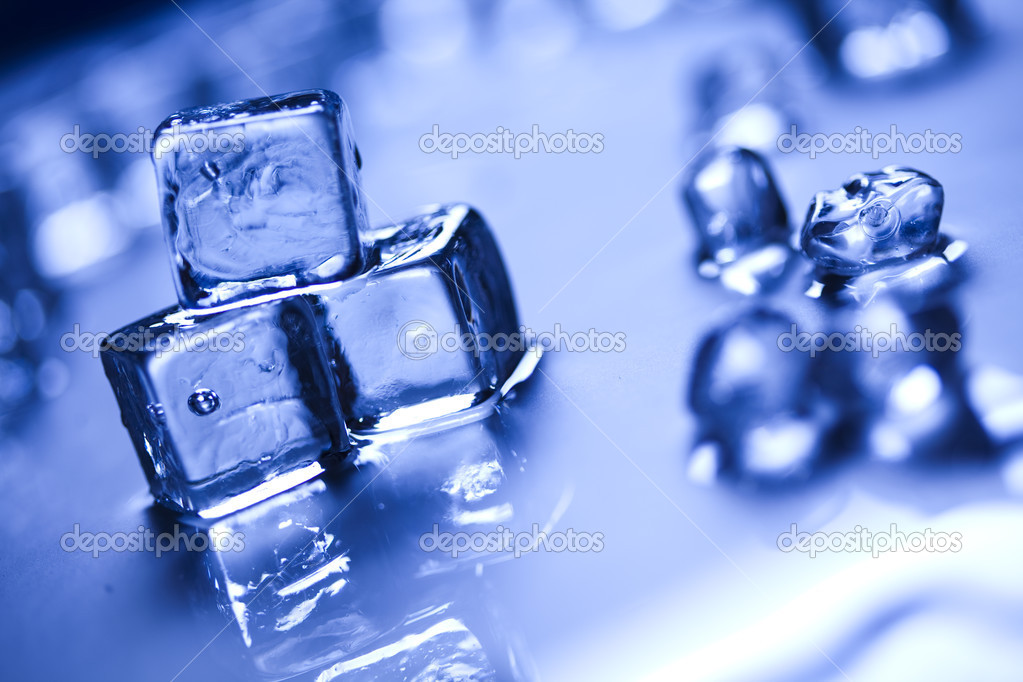 Blue and shiny ice cubes Stock Photo by ©JanPietruszka 28448789