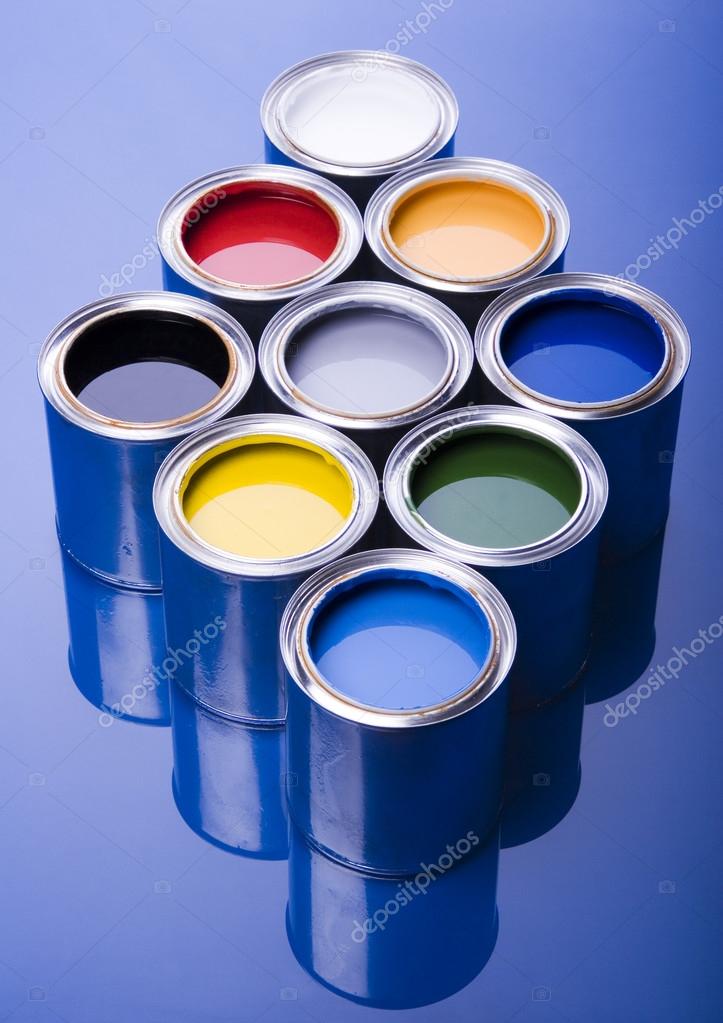Cans of paint — Stock Photo © JanPietruszka #30685487