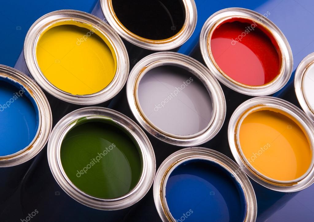 Cans of paint — Stock Photo © JanPietruszka #30686159