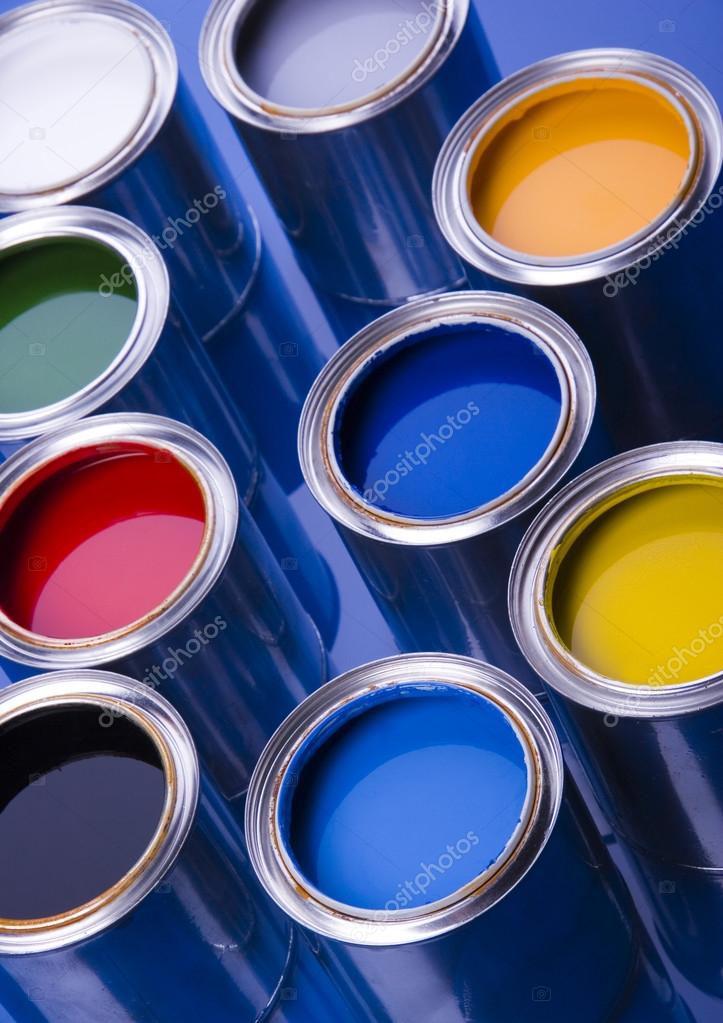 Cans of paint — Stock Photo © JanPietruszka #30686199