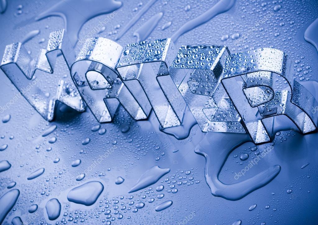Water letters — Stock Photo © JanPietruszka #30689711
