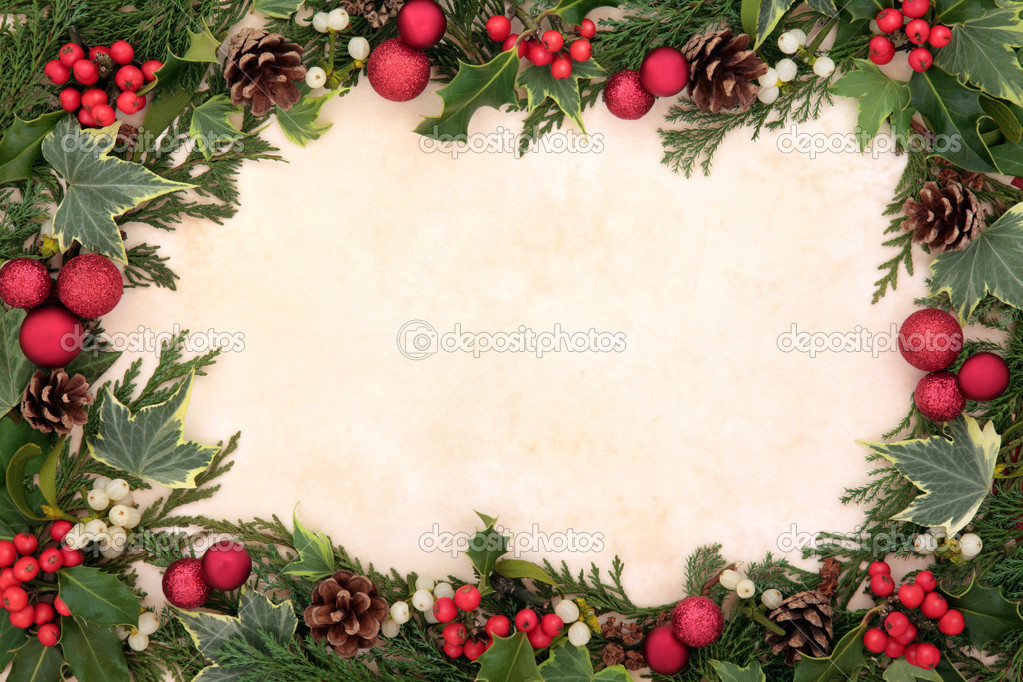 Traditional Christmas Border Stock Photo by ©marilyna 30239139