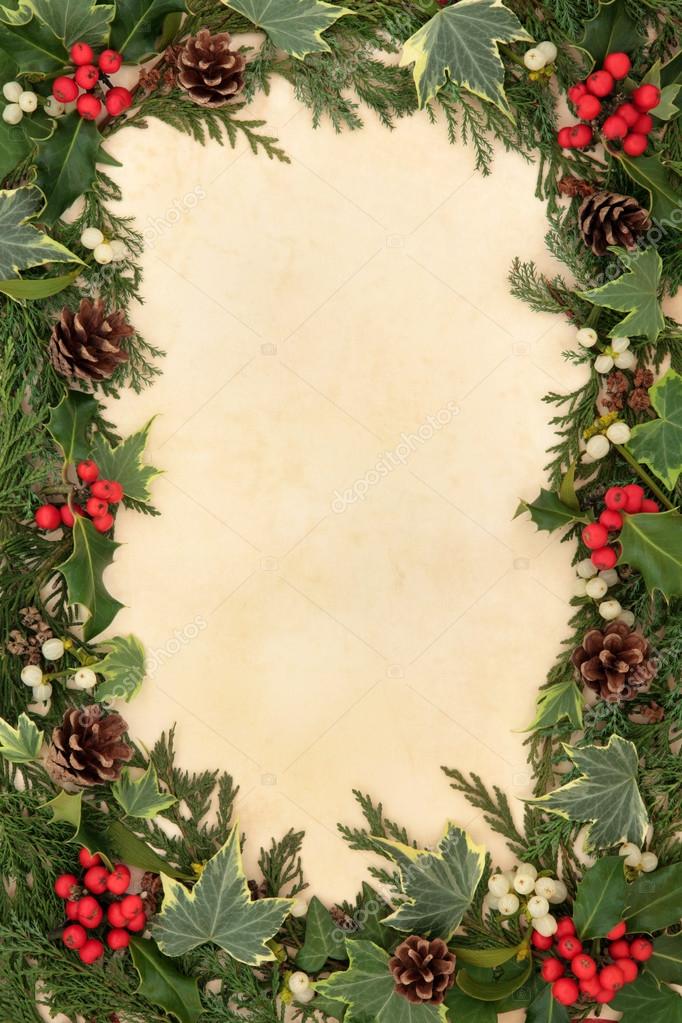 Christmas Mistletoe Border