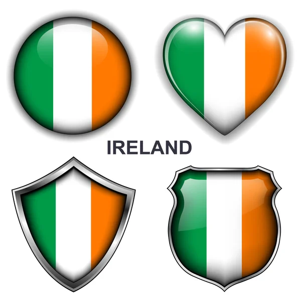 Ireland flag button, vector Stock Vector by ©cobalt88 2157022