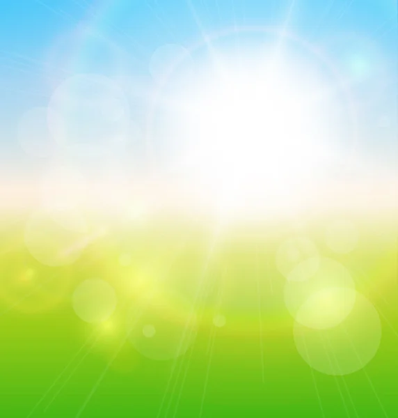 Natural background green sunny Vector Art Stock Images | Depositphotos